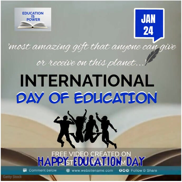 international day of education Template | PosterMyWall