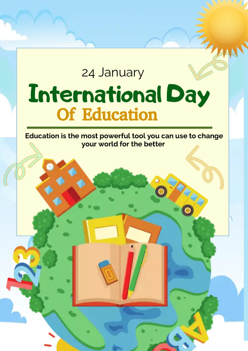International day of education Template | PosterMyWall
