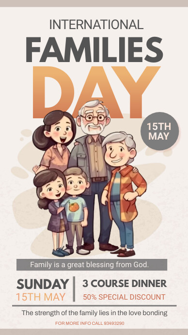 International Day of families Template | PosterMyWall