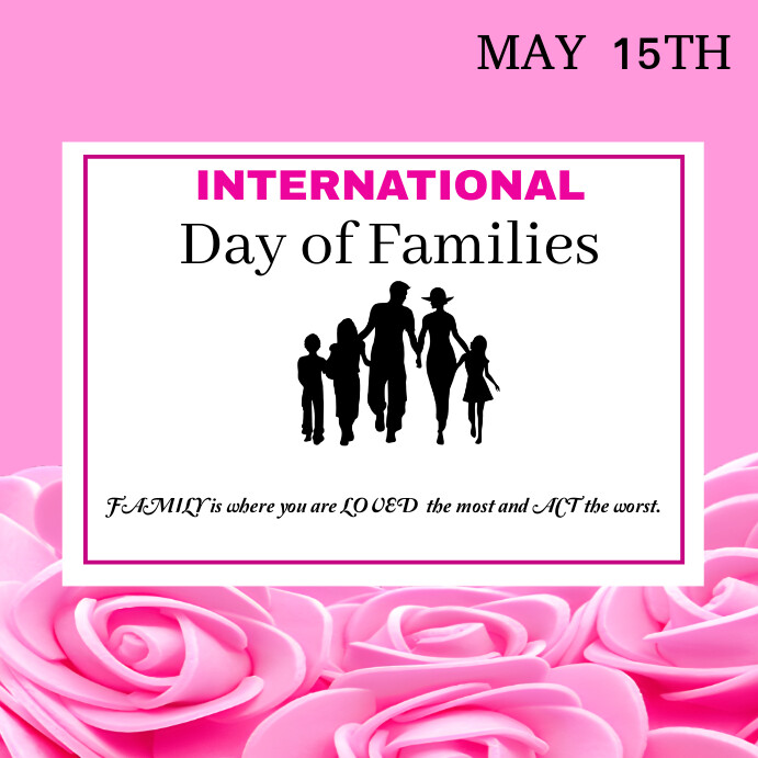 International day of family template | PosterMyWall
