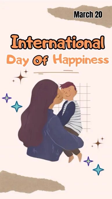 International Day of happiness template | PosterMyWall
