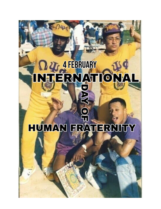 International day of human Fraternity Template | PosterMyWall
