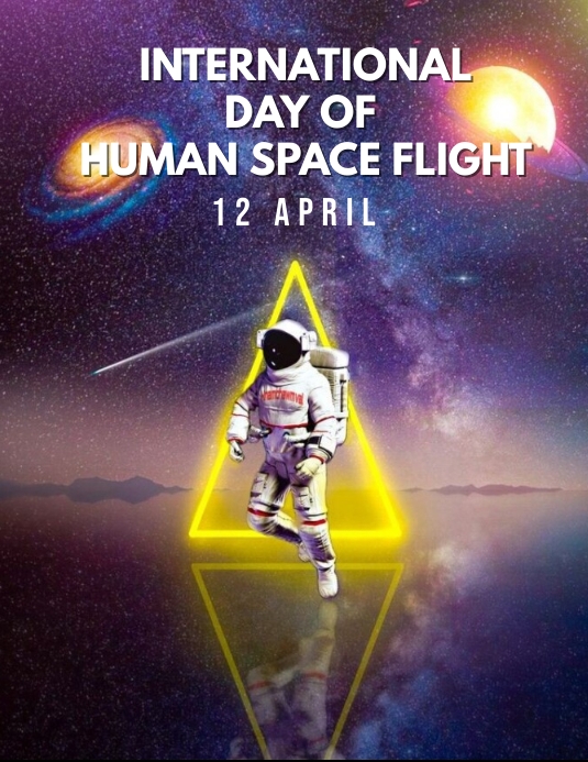 Plantilla de international day of human space flight | PosterMyWall