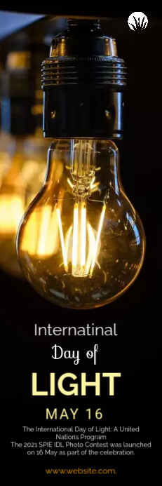Plantilla de International Day of Light Banner | PosterMyWall