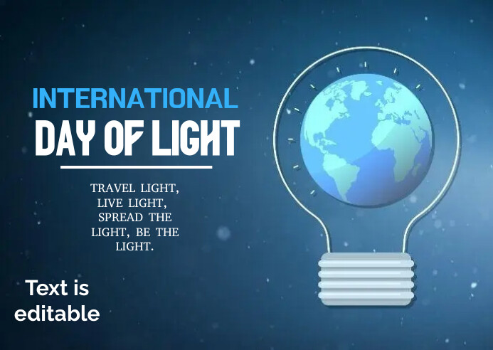 International Day of Light Template | PosterMyWall