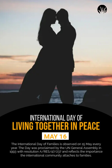 International Day of Living Together in Poste Template | PosterMyWall
