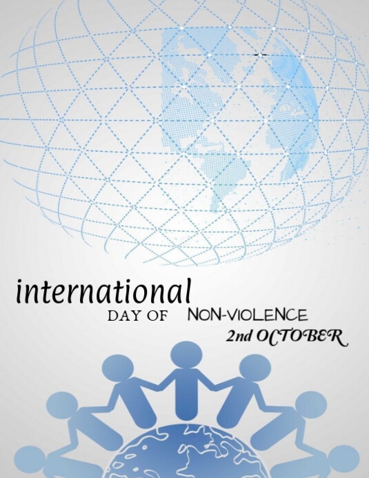 International Day of non violence Template | PosterMyWall