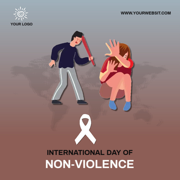 International Day of Non-Violence Template | PosterMyWall
