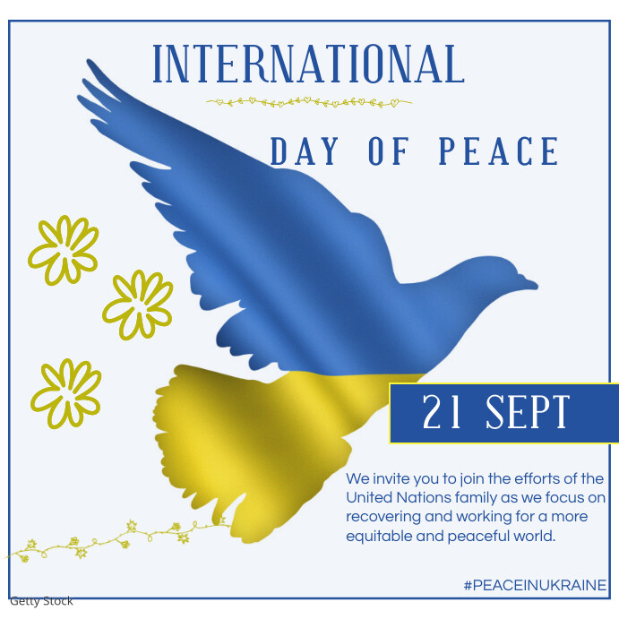 INTERNATIONAL DAY OF PEACE Template | PosterMyWall
