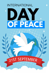 International day of peace poster Template | PosterMyWall