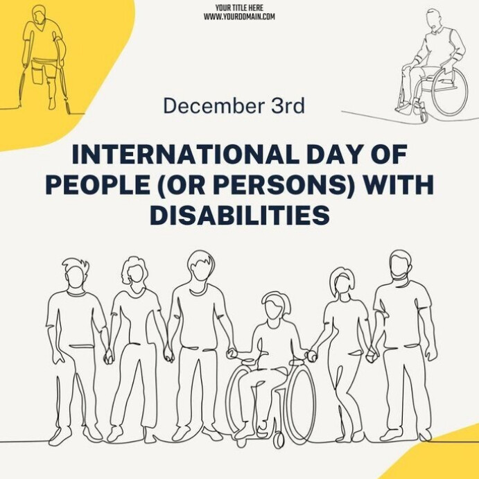Plantilla de INTERNATIONAL DAY OF PEOPLE (OR PERSONS) WITH DISABILITIES ...