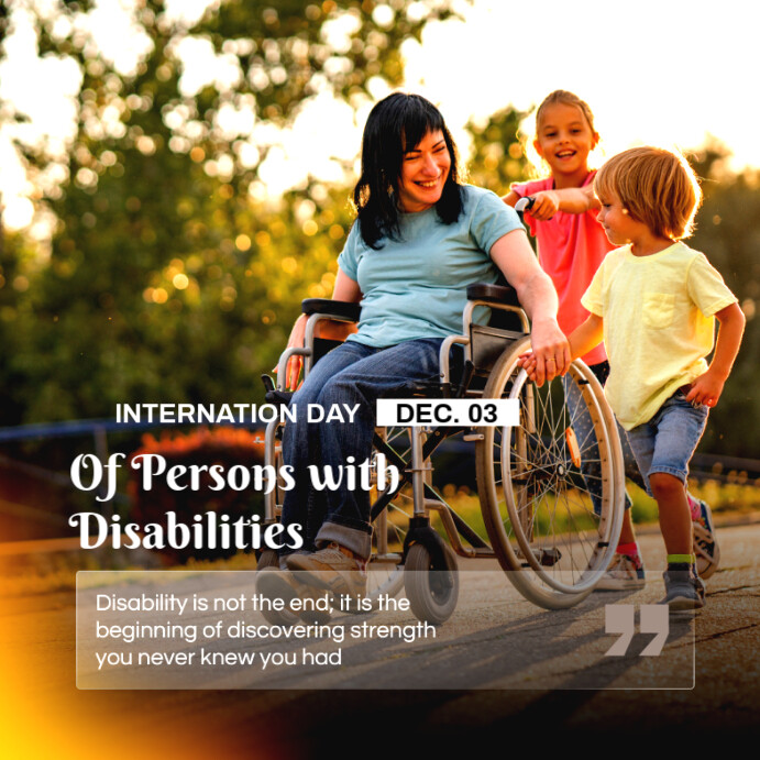 International day of persons with disabilities design Template ...