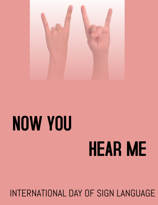 International day of sign language Template | PosterMyWall