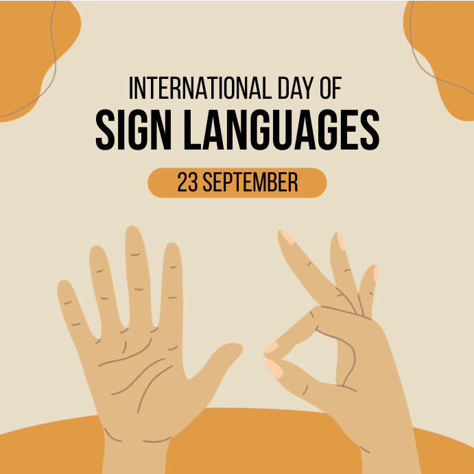 International Day Of Sign Languages Template | PosterMyWall