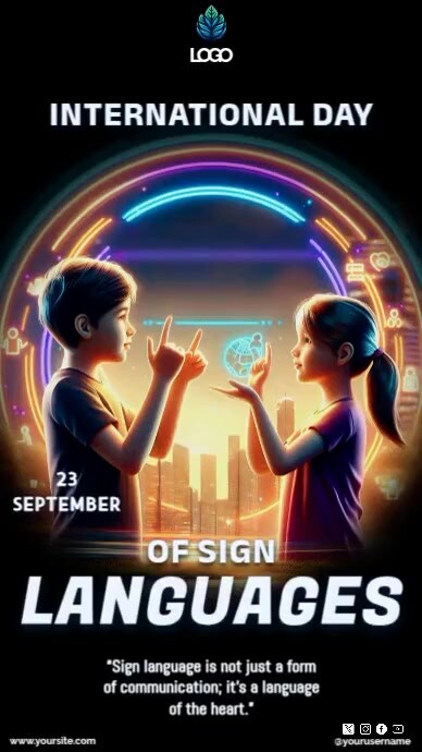 International Day Of Sign Languages Template | PosterMyWall