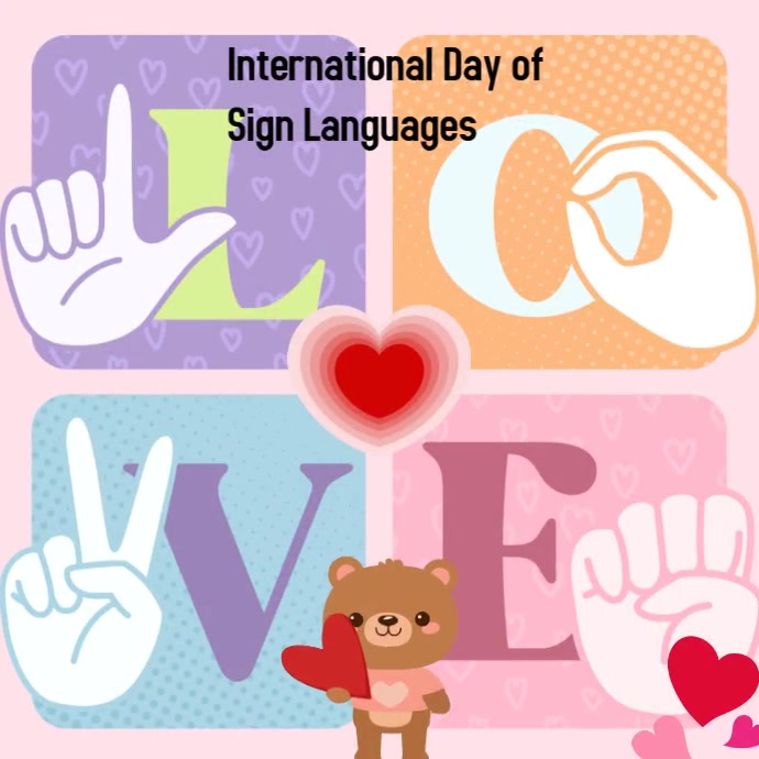 International Day Of Sign Languages Instagram Template | PosterMyWall