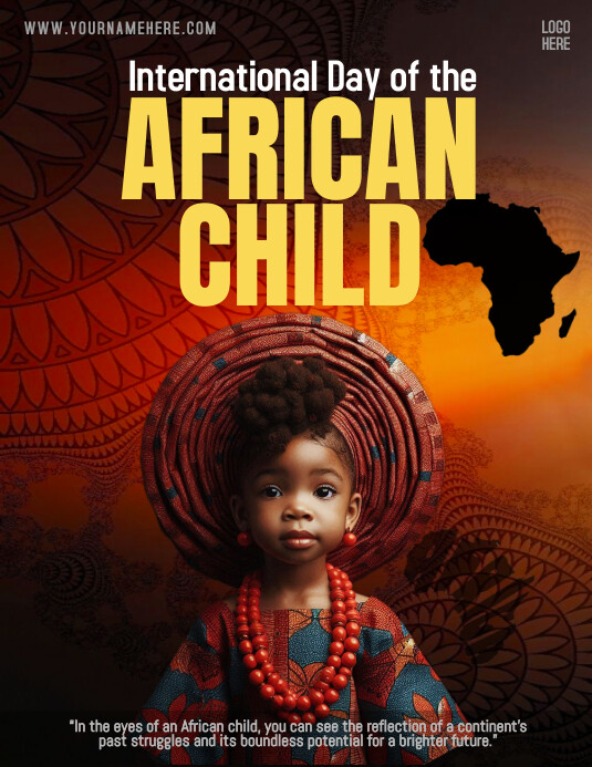 International Day of the African Child Black Template | PosterMyWall
