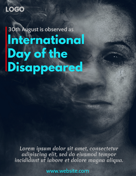 Copy of International day of the disappeared flyer design | PosterMyWall