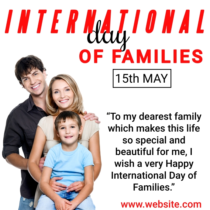 Copy of International day of the family | PosterMyWall