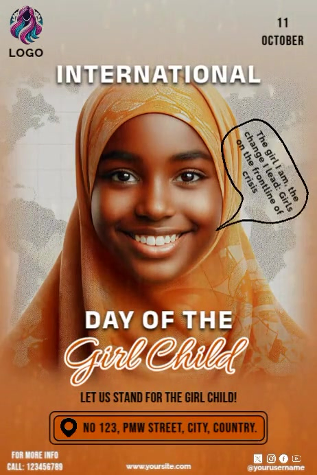 Plantilla de International day of the girl child | PosterMyWall