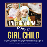 international day of the girl child Template | PosterMyWall