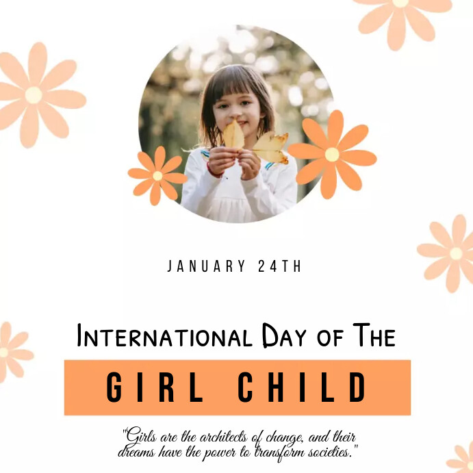 International Day Of The Girl Child Template | PosterMyWall