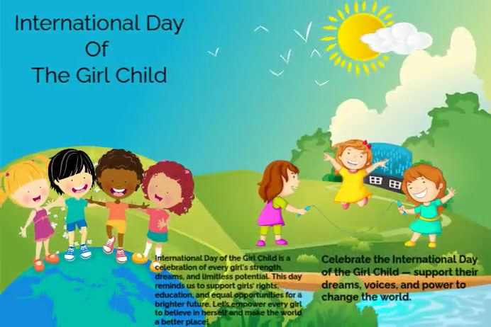 International Day of the Girl Child Poster Template | PosterMyWall