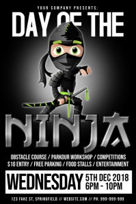International Ninja Day Poster Template | PosterMyWall
