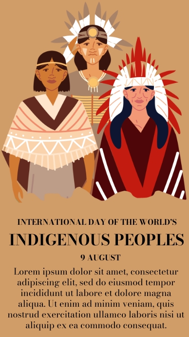 International Day of the World's Indigenous P Template | PosterMyWall