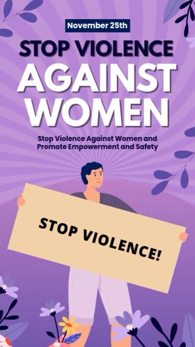 International Day Of Violence Against Women Flyer Template | PosterMyWall