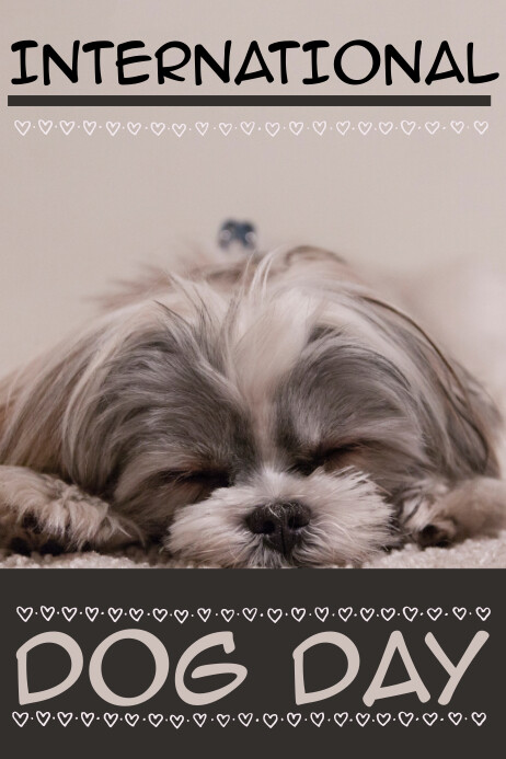 International Dog Day Template | PosterMyWall