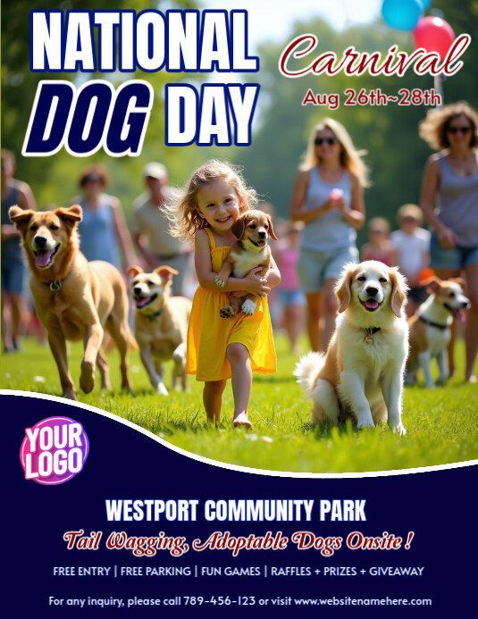 International Dog Day Event Flyer Template | PosterMyWall