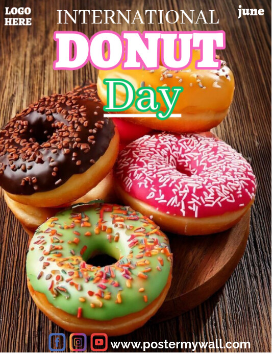 International donut day Template | PosterMyWall