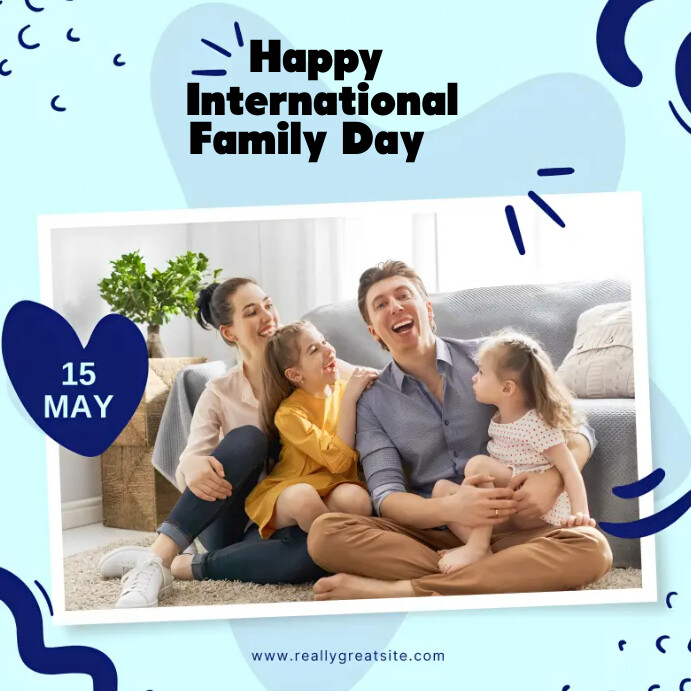 International family day Instagram post templ Template | PosterMyWall