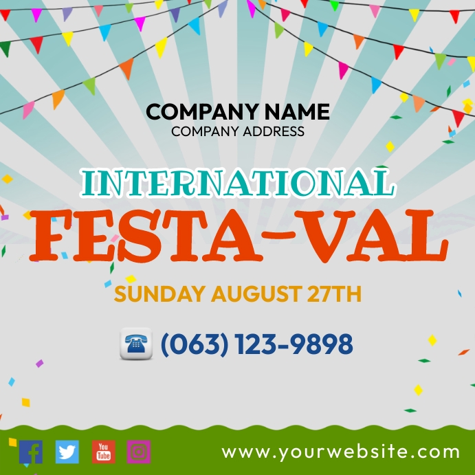 International Festa-Val Template | PosterMyWall