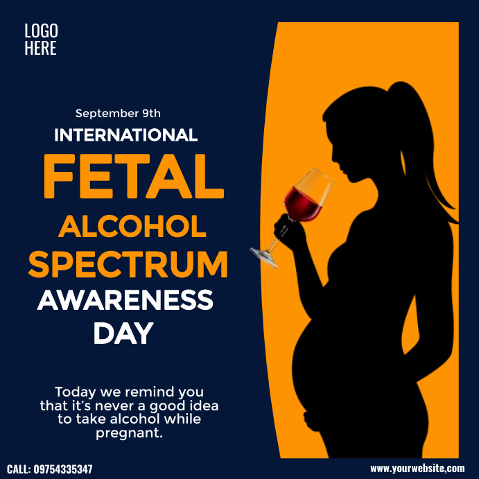 Fetal Alcohol Spectrum Disorders Day Template | PosterMyWall