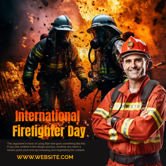 Plantilla de International Firefighter Days | PosterMyWall