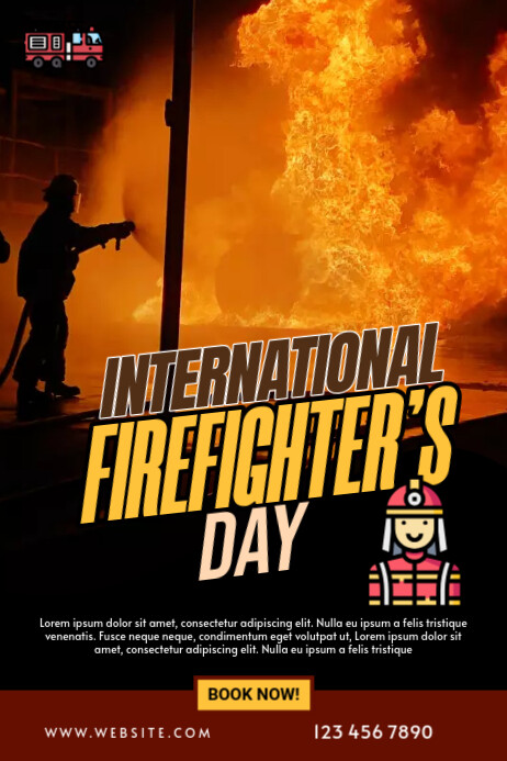 International Firefighters' Day Template | PosterMyWall