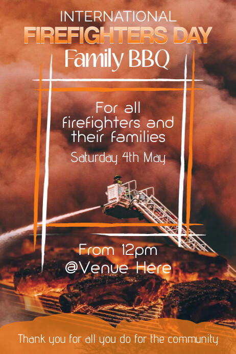 International Firefighters Day Template | PosterMyWall
