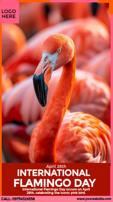Copy of International Flamingo Day | PosterMyWall