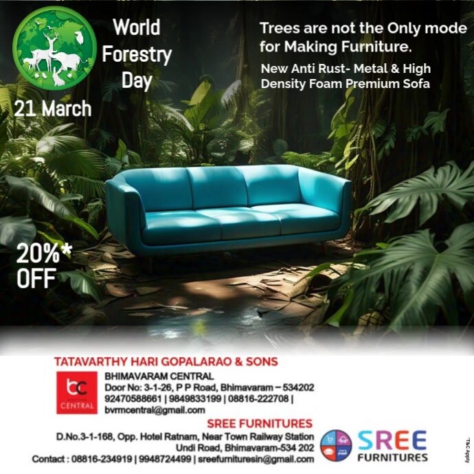 Plantilla de International forest day, World forest day hd AI free ...