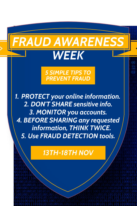 Copy of INTERNATIONAL FRAUD WEEK CELBRATION POSTER | PosterMyWall