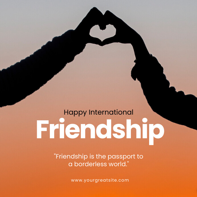 International Friendship day Instagram Post Template | PosterMyWall