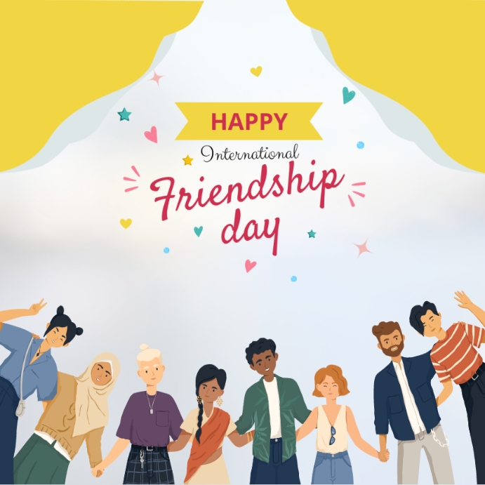 international friendship day template | PosterMyWall