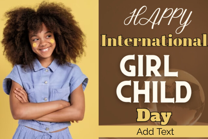 International girl child day Template | PosterMyWall
