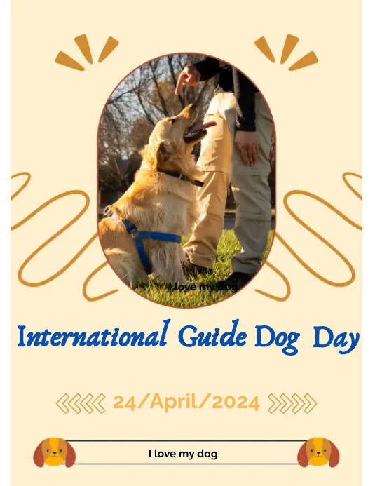 Plantilla de International guide dog day template design | PosterMyWall