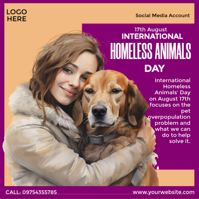 International Homeless Animals Day Design Template | PosterMyWall
