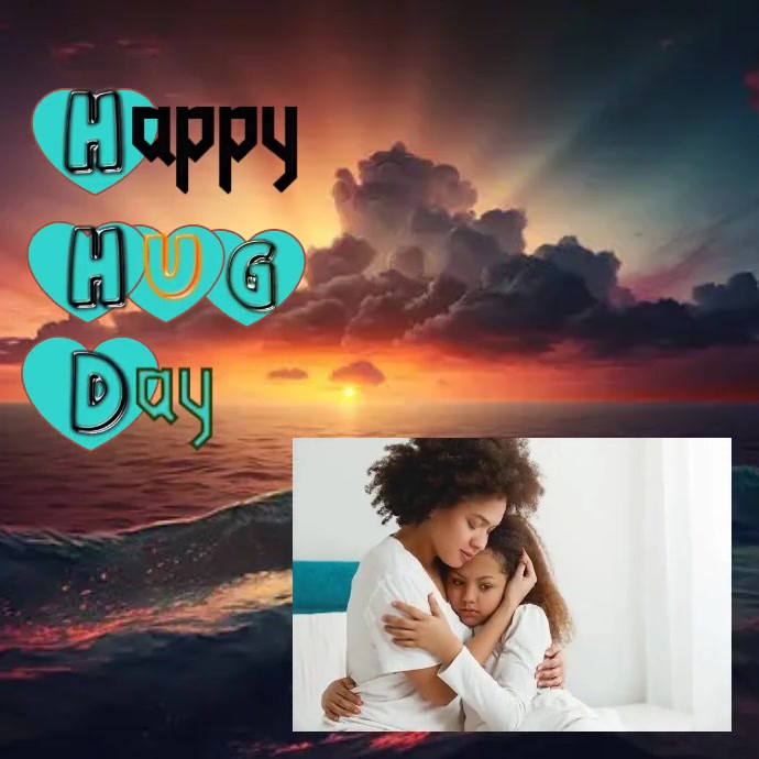 International hugging day Template | PosterMyWall