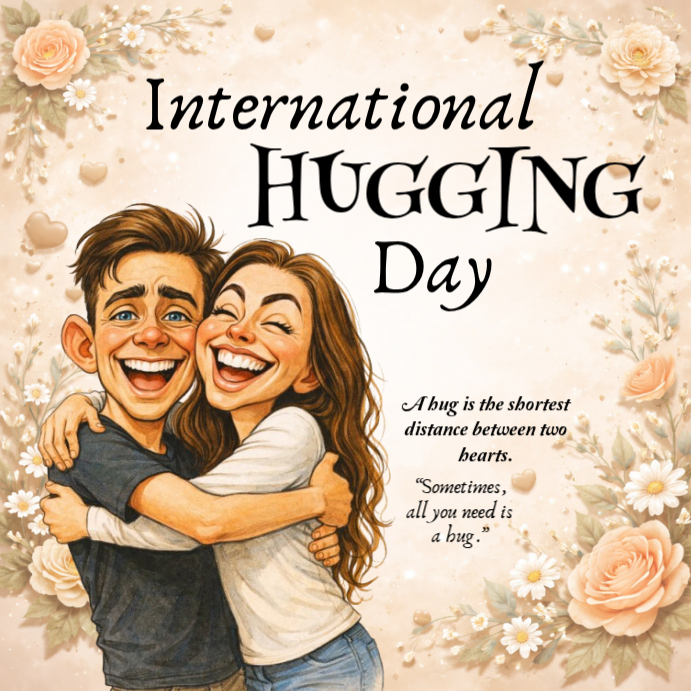International Hugging Day Template | PosterMyWall