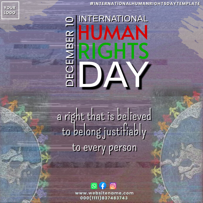 International human rights day 2023 Template | PosterMyWall
